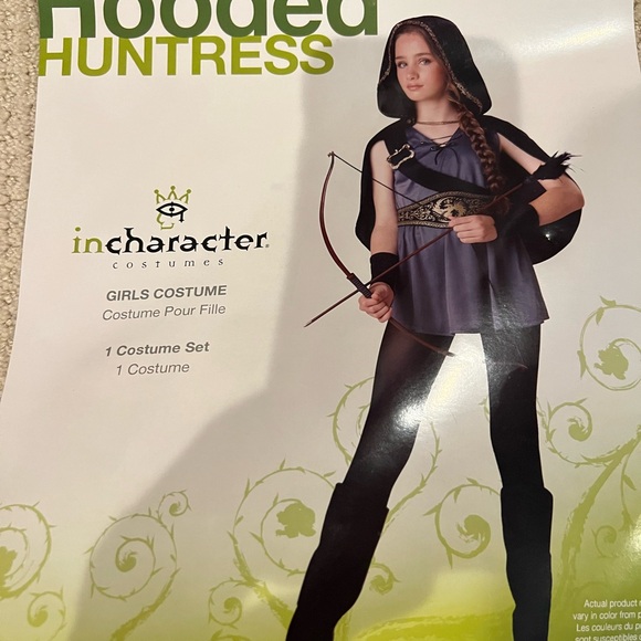 Costumes | Hooded Huntress Kids Costume Black And Purple | Poshmark